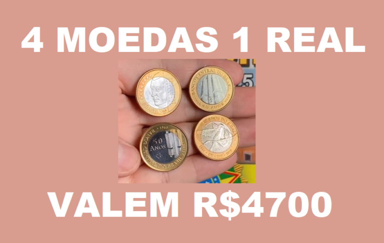 4 MOEDAS de 1 REAL que Valem R$4700 e você pode ter em CASA. - Notícias ...