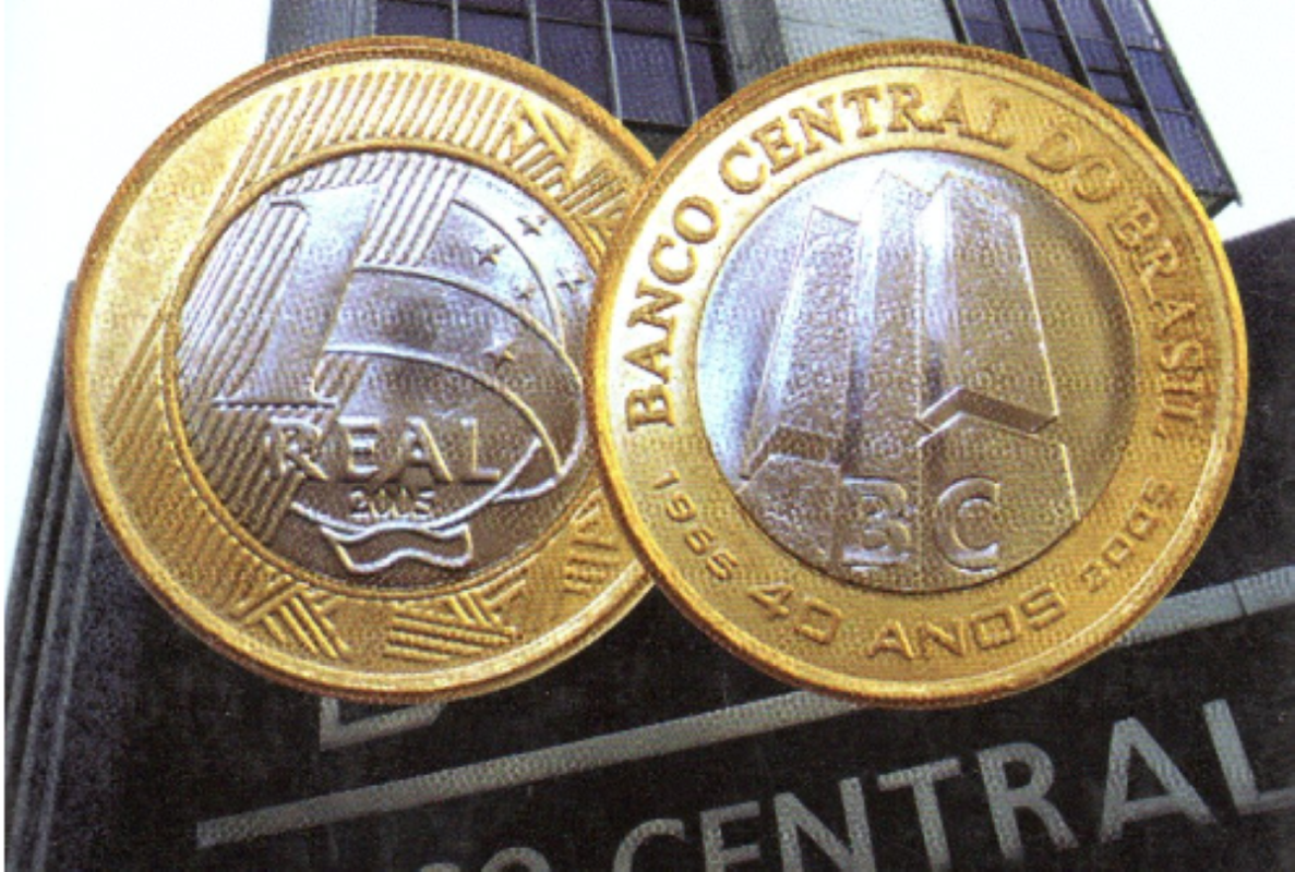 Quanto valem as Moedas de 1 REAL 2005 Comemorativa dos 40 anos do Banco ...