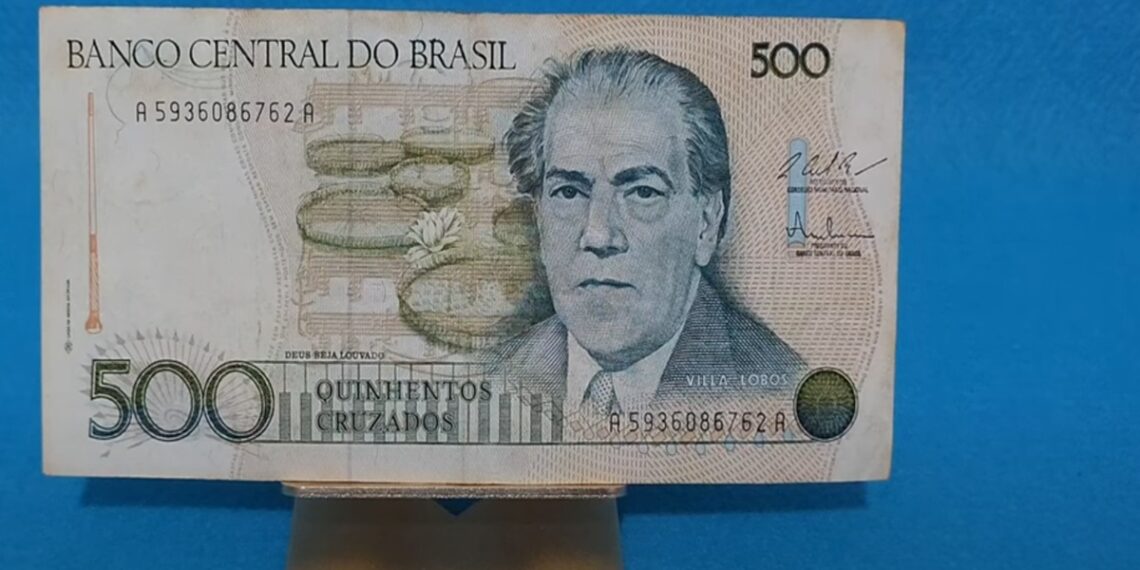 A cédula de 500 Cruzados de Villa-Lobos: Nota é valorizada por ...
