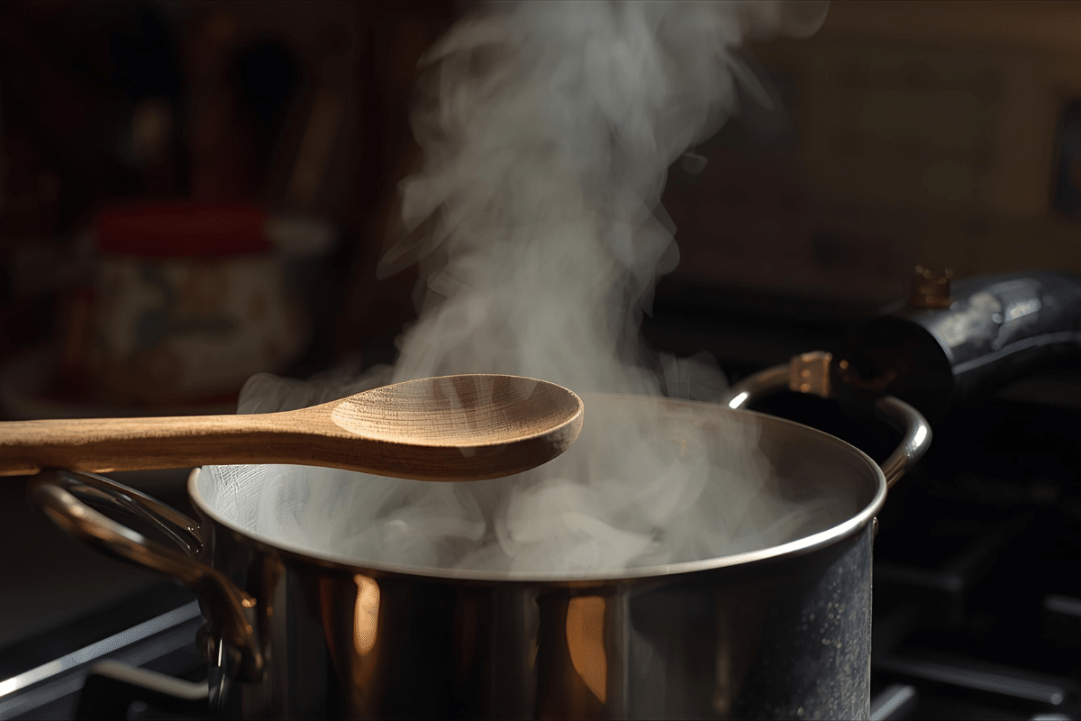 O que acontece se você colocar uma colher de pau em cima da panela fervendo - Notícias Concursos
